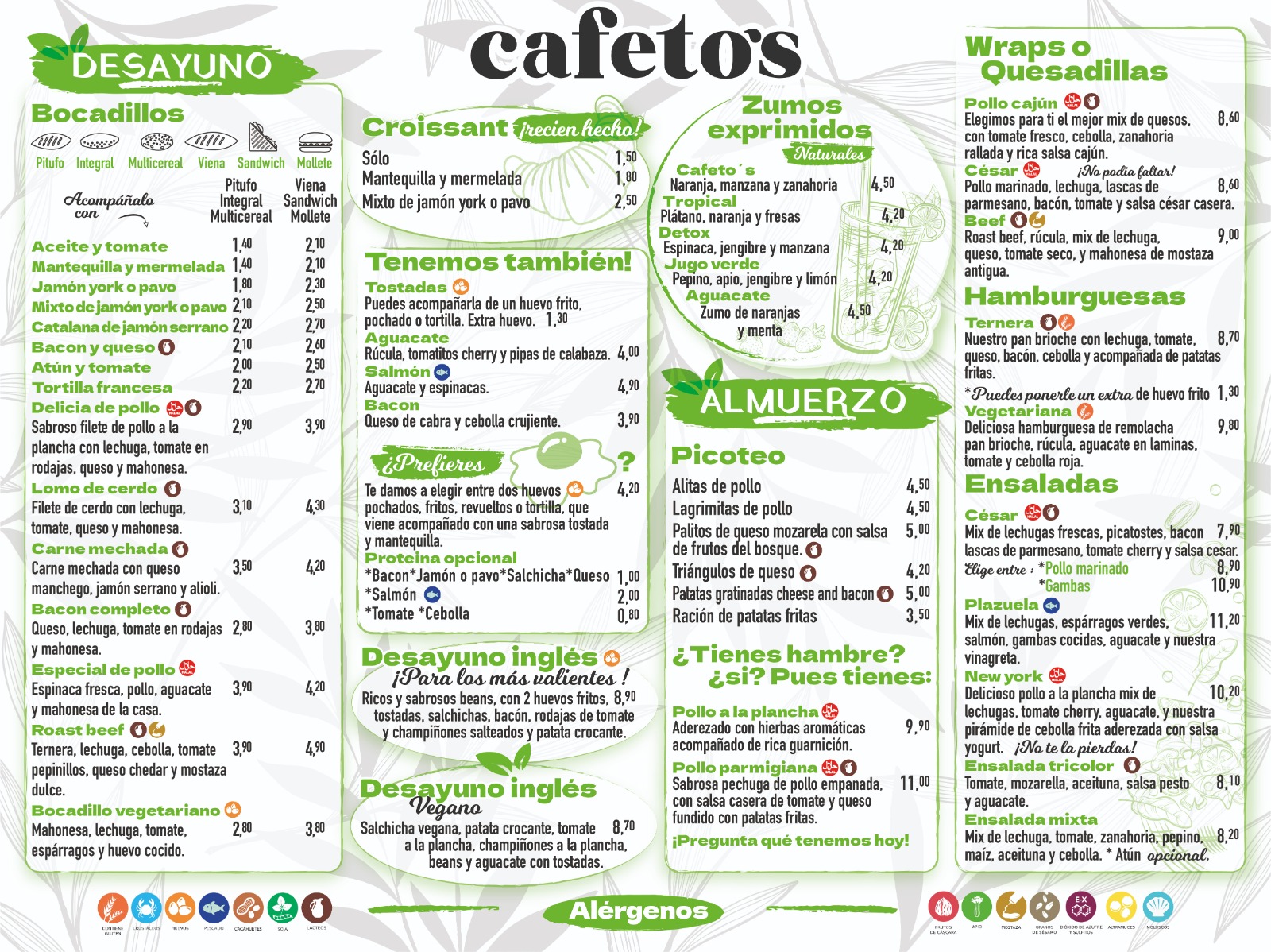 Menu – Cafetos Coffee shop